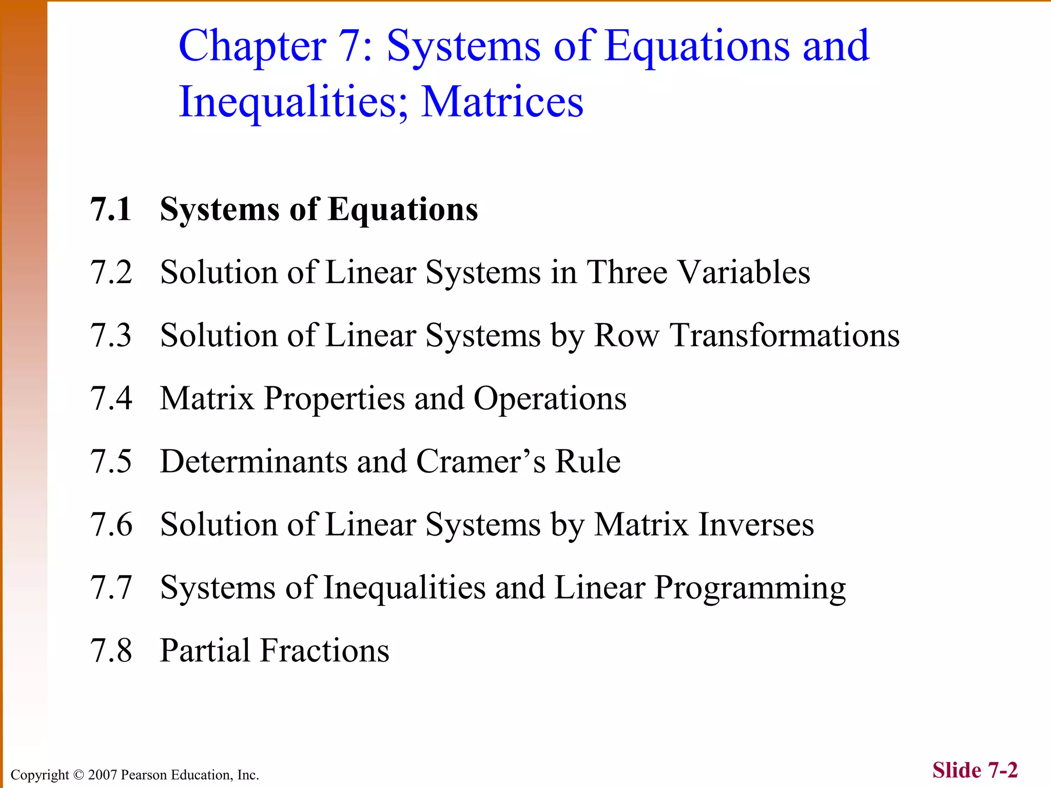 Systems of equations | PPTX