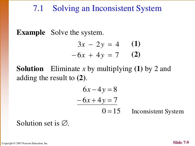Systems of equations