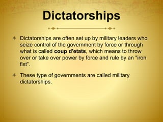 Systems of Government | PPTX