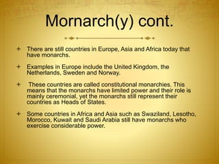 Systems of Government | PPTX