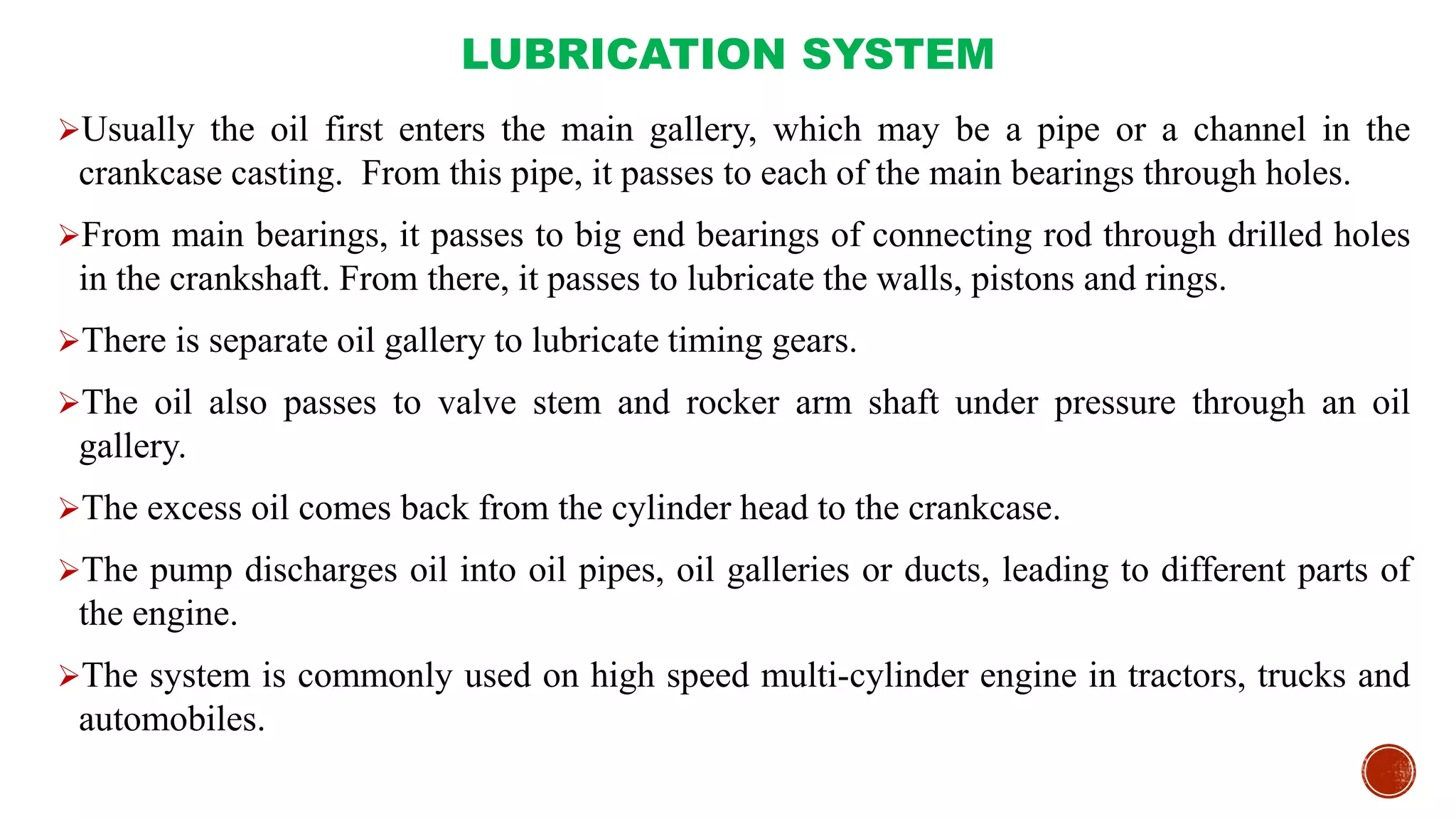 SYSTEMS OF IC ENGINE- Lubrication System.pptx