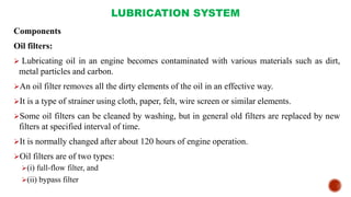SYSTEMS OF IC ENGINE- Lubrication System.pptx