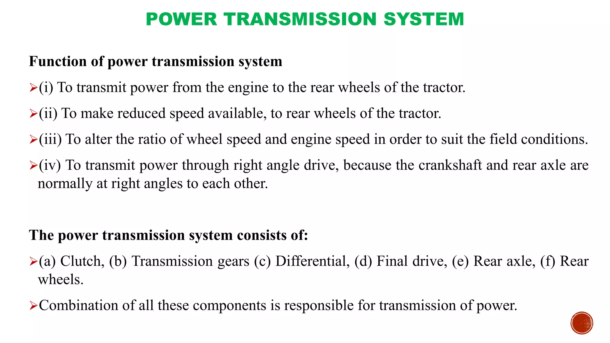 SYSTEMS OF IC ENGINE- Power transmission system.pptx