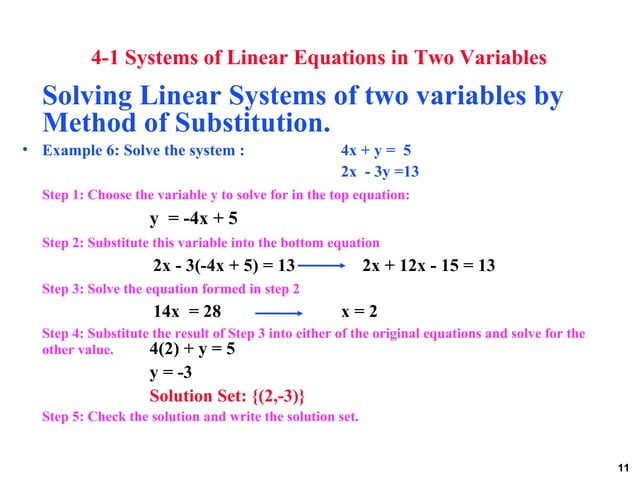 Systems of Linear Equations | PPT