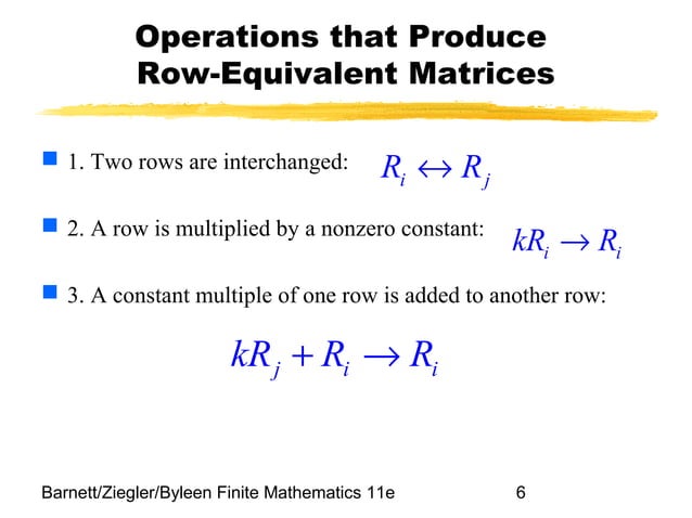 Systems of linear equations and augmented matrices | PPT | Physics ...