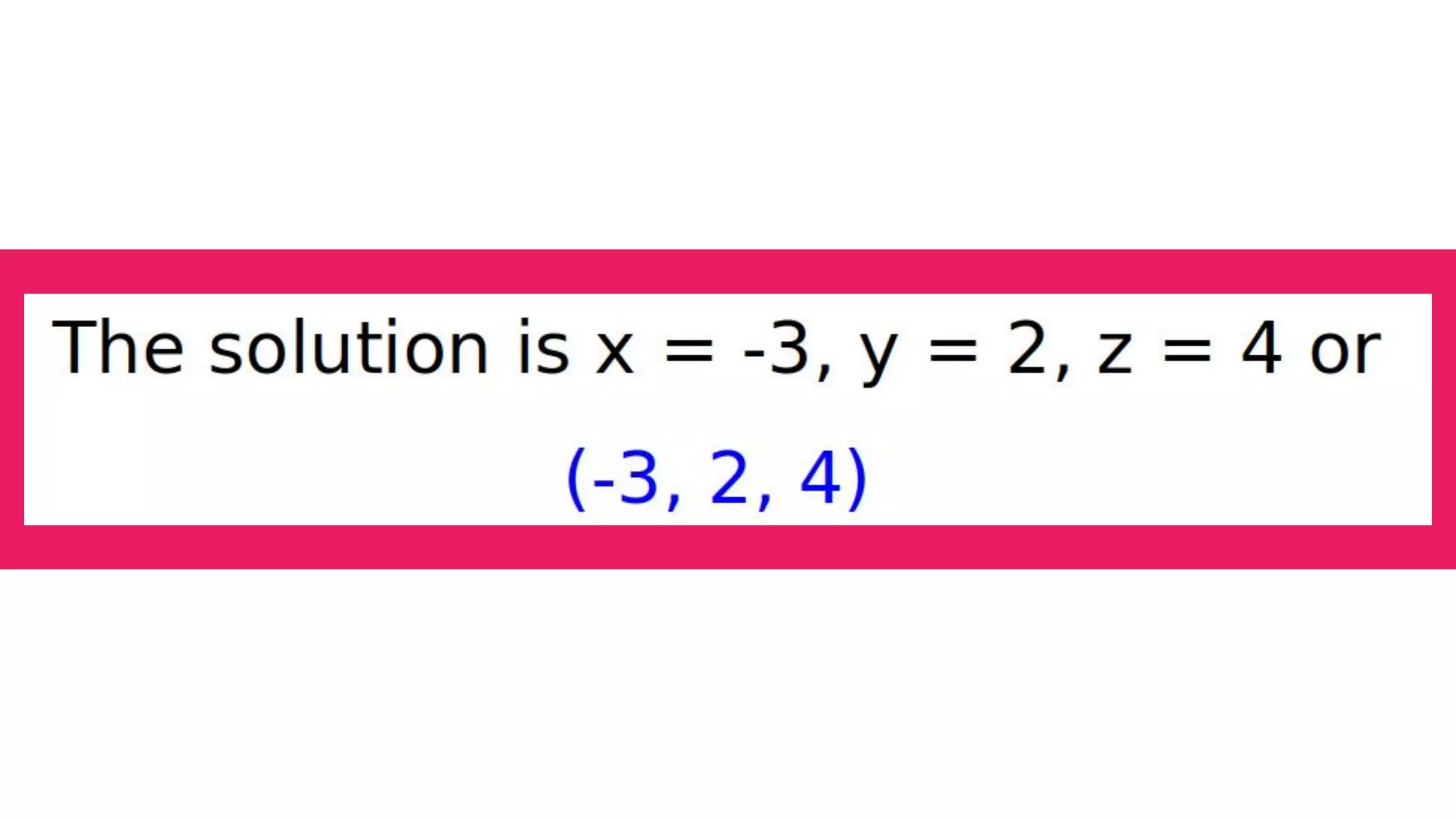 Systems of linear equations in three variables | PDF