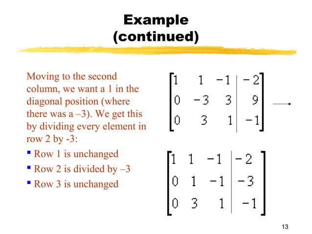 Systems of linear equations; matrices | PPT