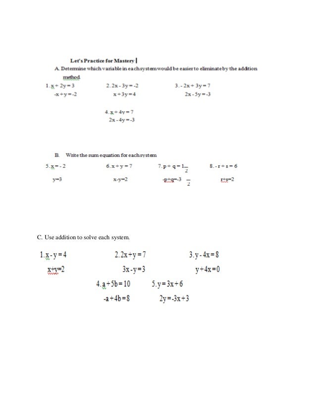 Systems of linear equations week4 activity