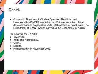 SYSTEMS OF MEDICINE AND HEALTH CARE.pptx