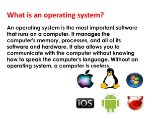 System software | PPTX | Operating Systems | Computer Software and ...