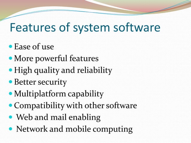 System software | PPTX | Operating Systems | Computer Software and Applications
