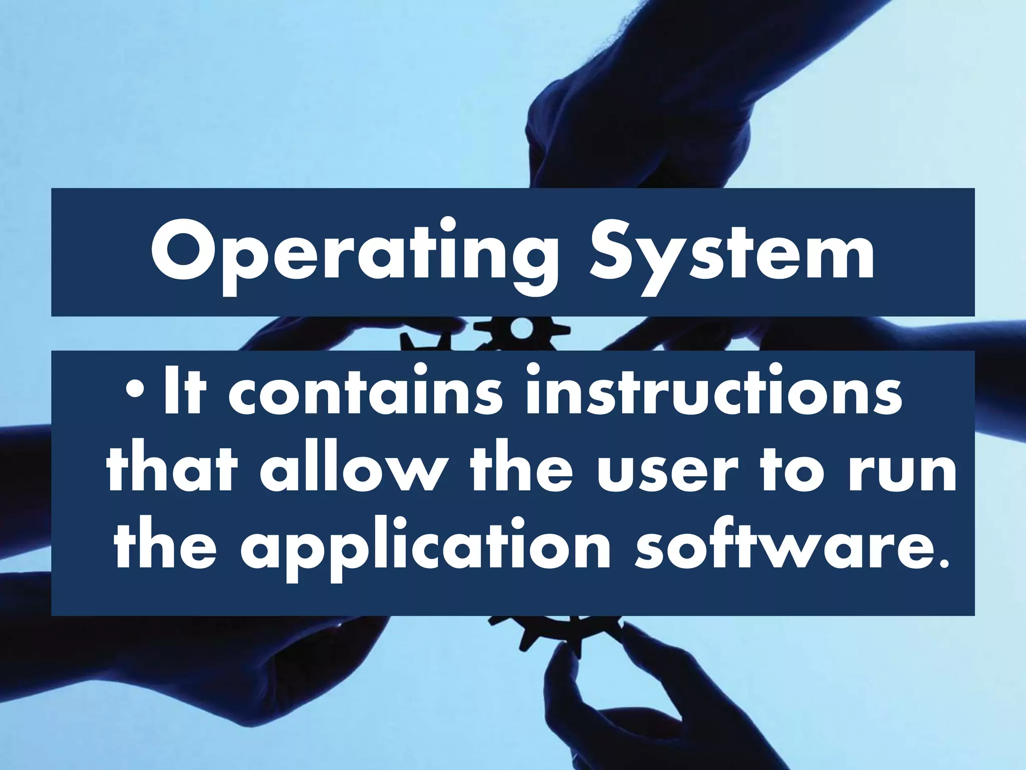 SYSTEM SOFTWARE AND OPERATING SYSTEM | PPT