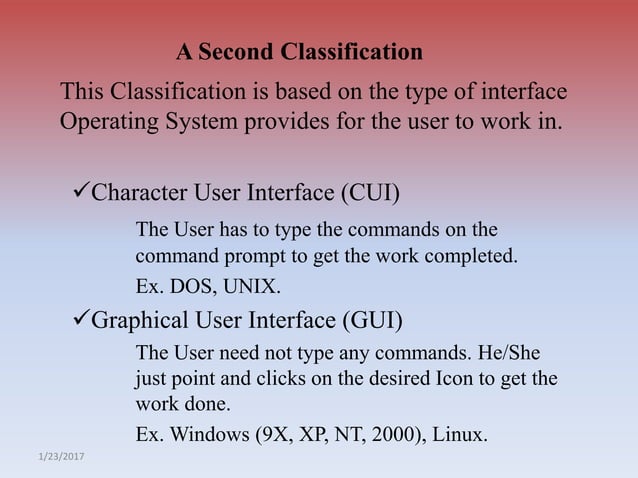 System Software And Operating System Ppsx Operating Systems Computer Software And Applications