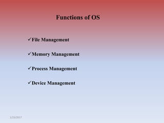 System software and operating system | PPSX | Operating Systems ...