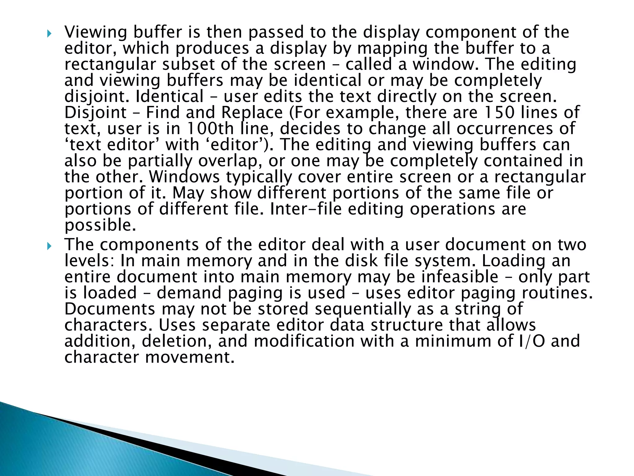 Text Editor in System software | PPTX