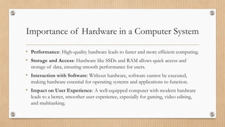 An Overview of Computer Hardware for Grade 11 CAT Students..pptx
