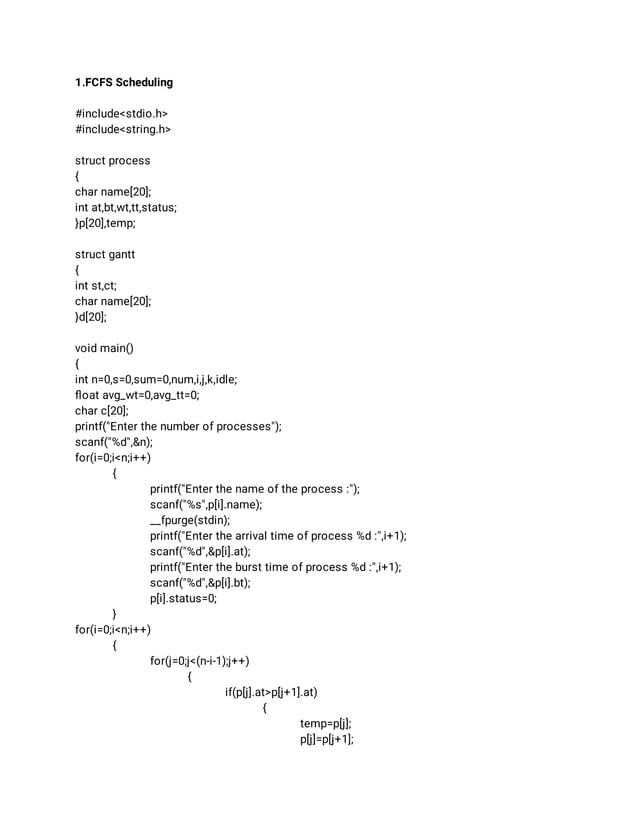 System Software/Operating Sytems lab report | PDF