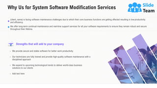 System Software Modification Proposal PowerPoint Presentation Slides | PDF