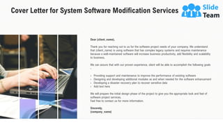 System Software Modification Proposal PowerPoint Presentation Slides | PDF