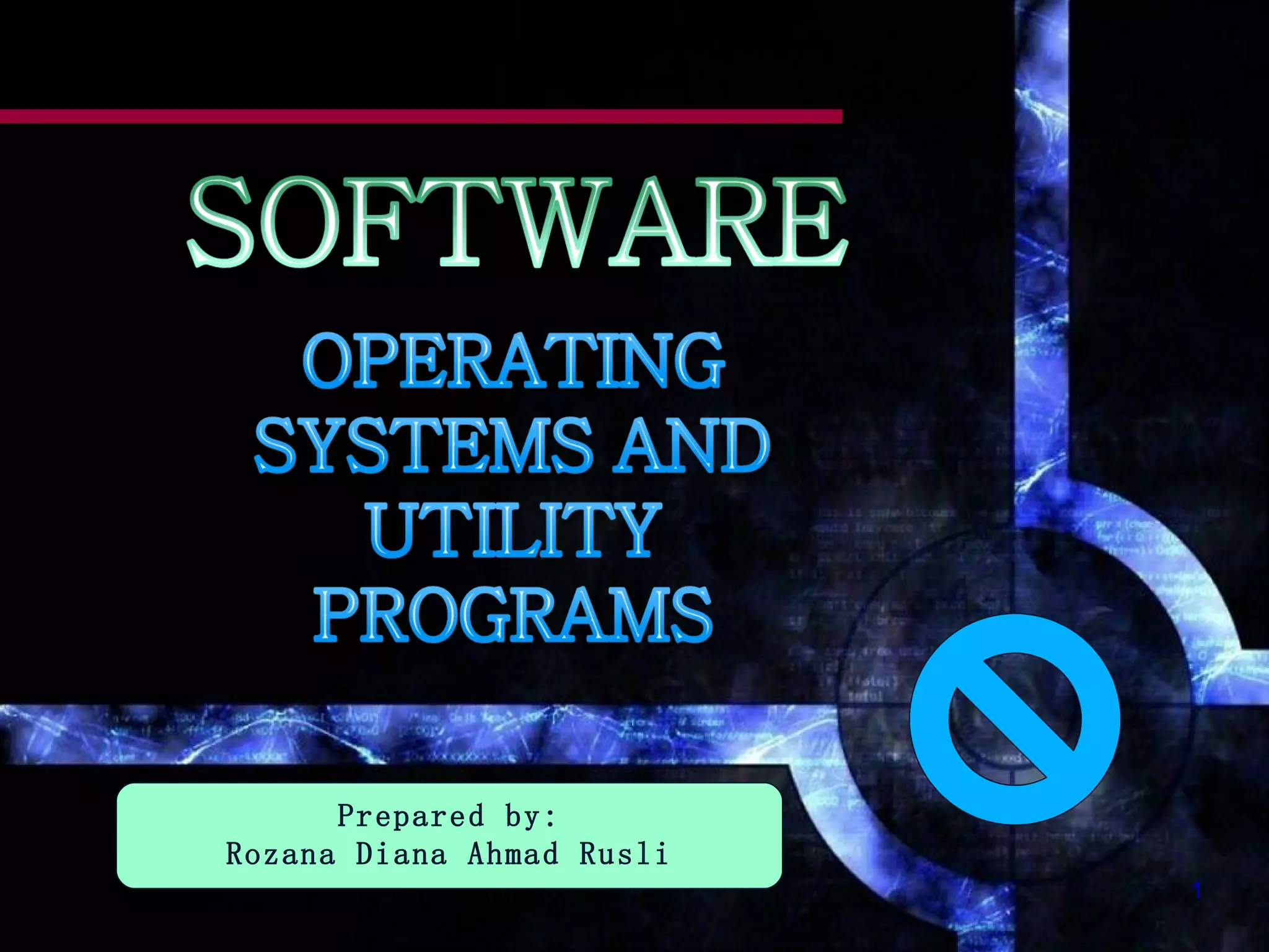 System software os system and utility ggood | PPT