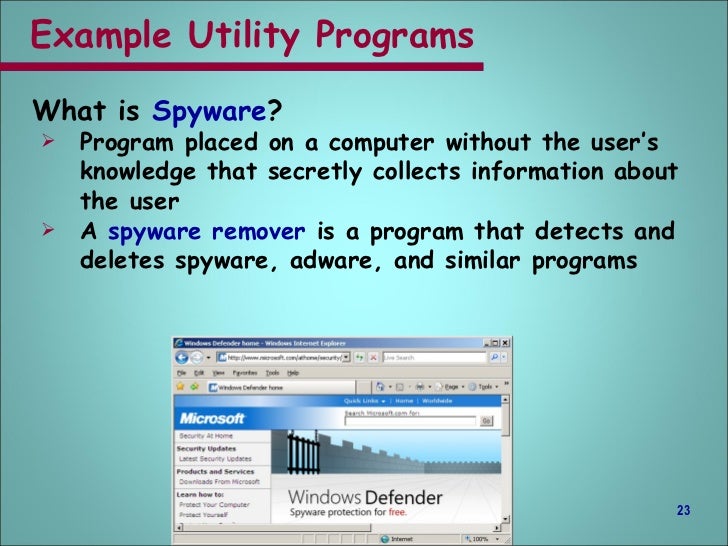 Utility Softwares Examples
