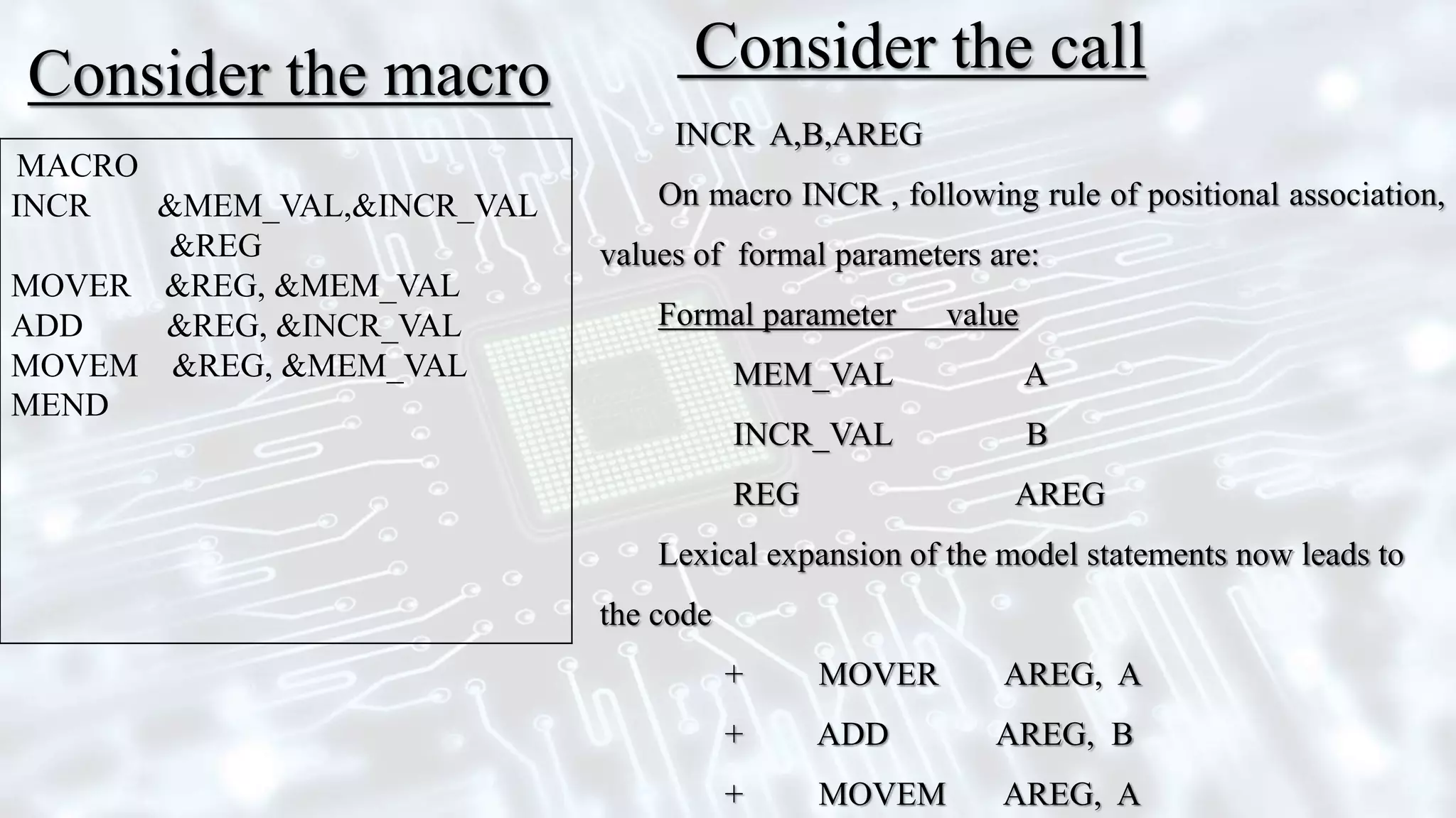 System software - macro expansion,nested macro calls | PPTX