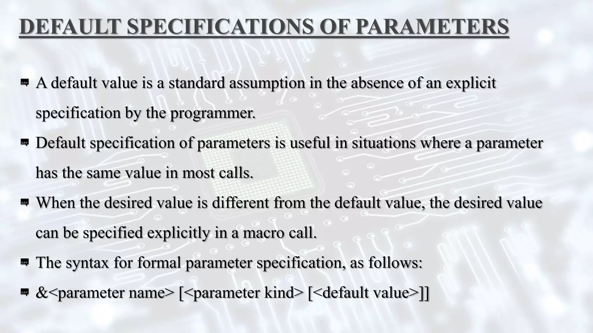 System software - macro expansion,nested macro calls | PPTX