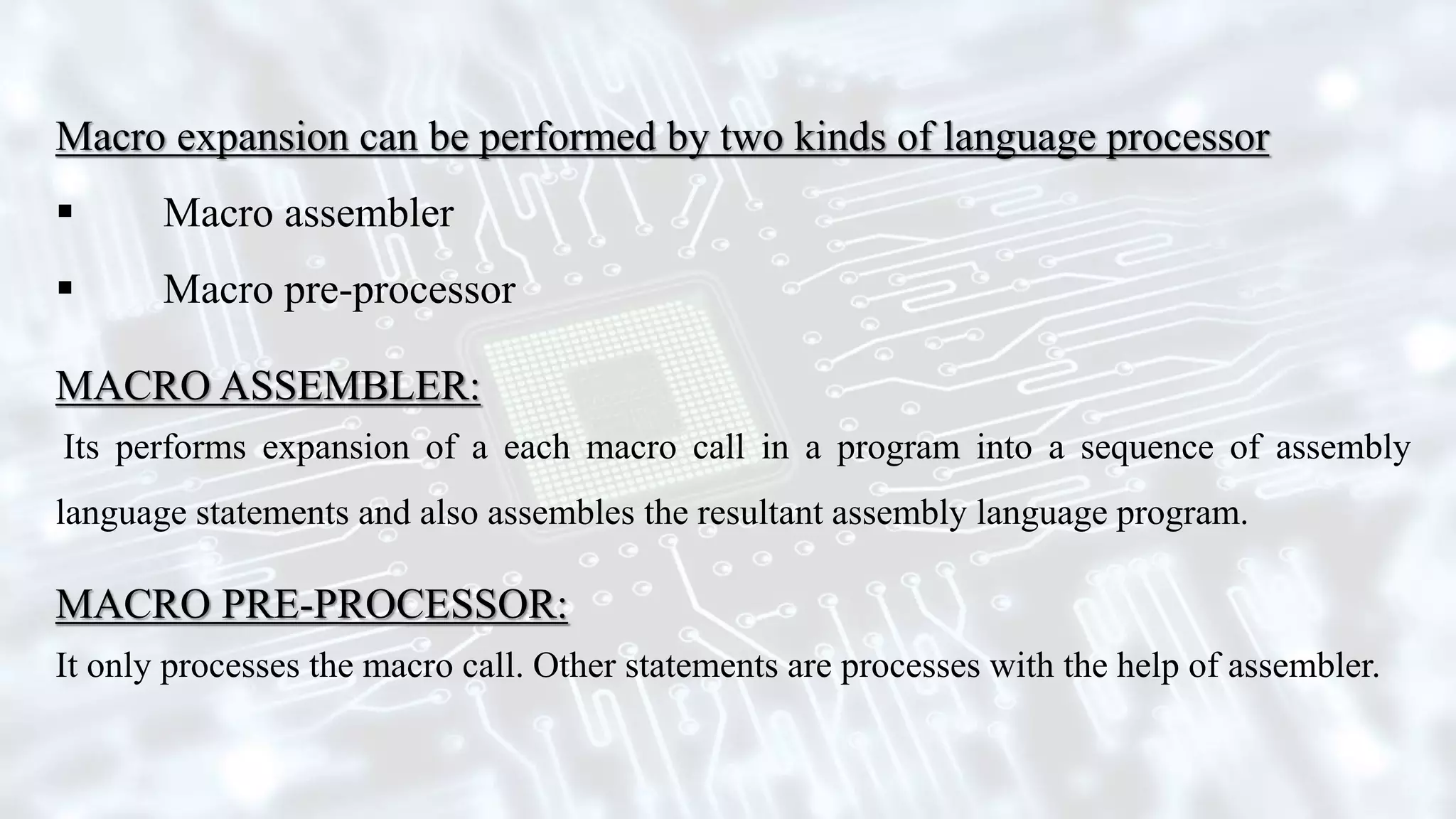 System software - macro expansion,nested macro calls | PPT System software - macro expansion,nested macro calls | PPT