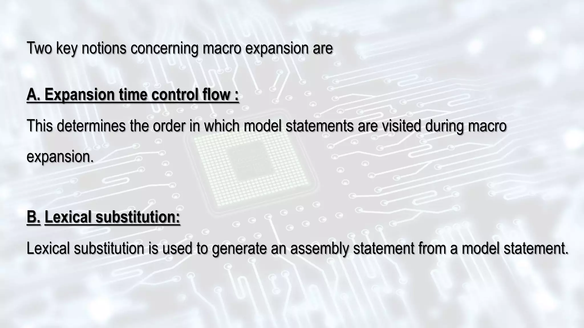 System software - macro expansion,nested macro calls | PPT