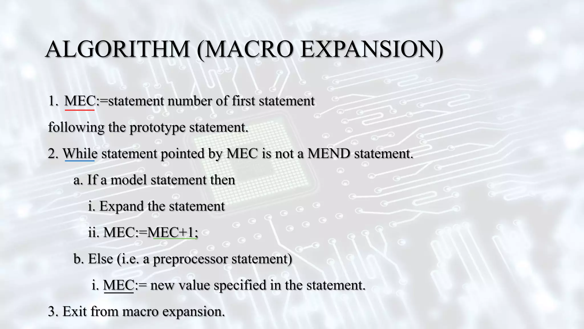 System software - macro expansion,nested macro calls | PPTX