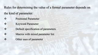 System software - macro expansion,nested macro calls | PPTX