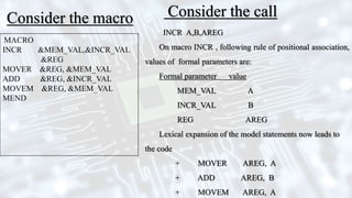 System software - macro expansion,nested macro calls | PPTX