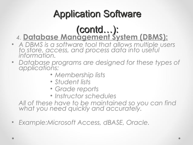 System Software vs.Application Software