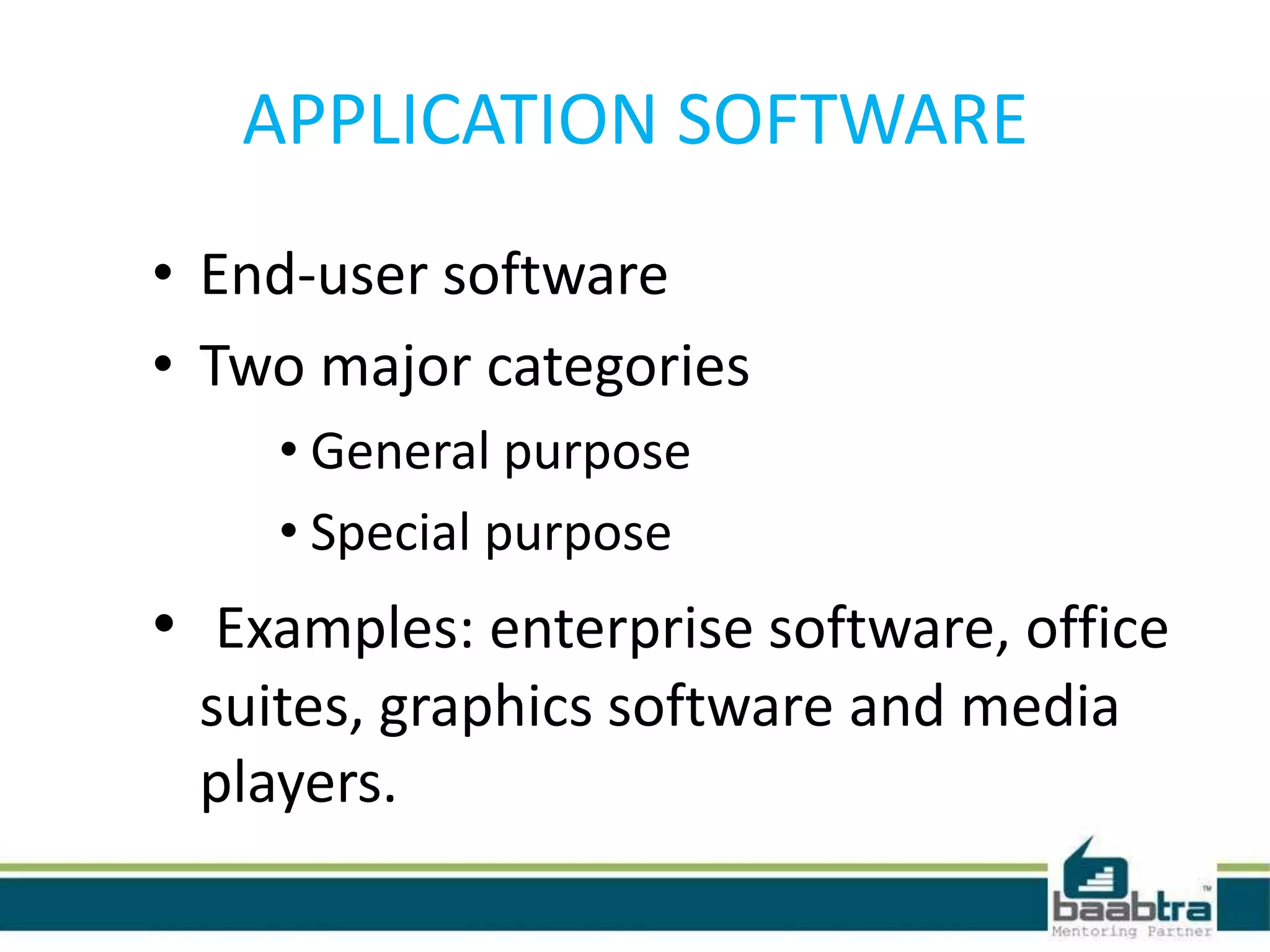 System software vs application software | PPT