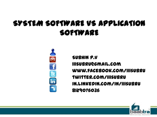 System software vs application software | PPTX