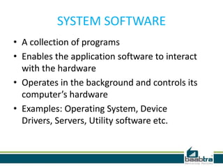 System software vs application software | PPTX