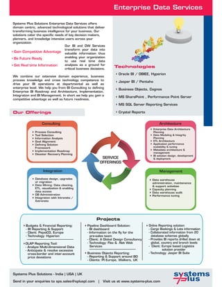 Systems Plus Solutions Brochure | PDF