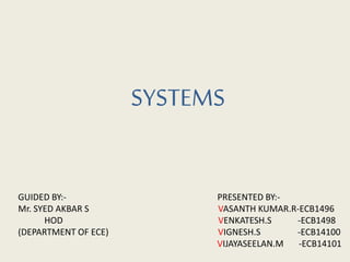 Systems ppt | PPT