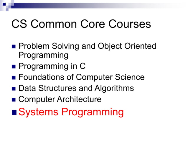 SystemsProgrammingCourse FSDFFSFDSDSDSFSFS | PPT
