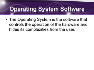 Systems software and applications packages | PPTX