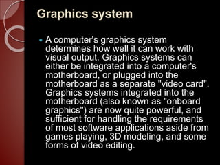 System’s specification | PPTX