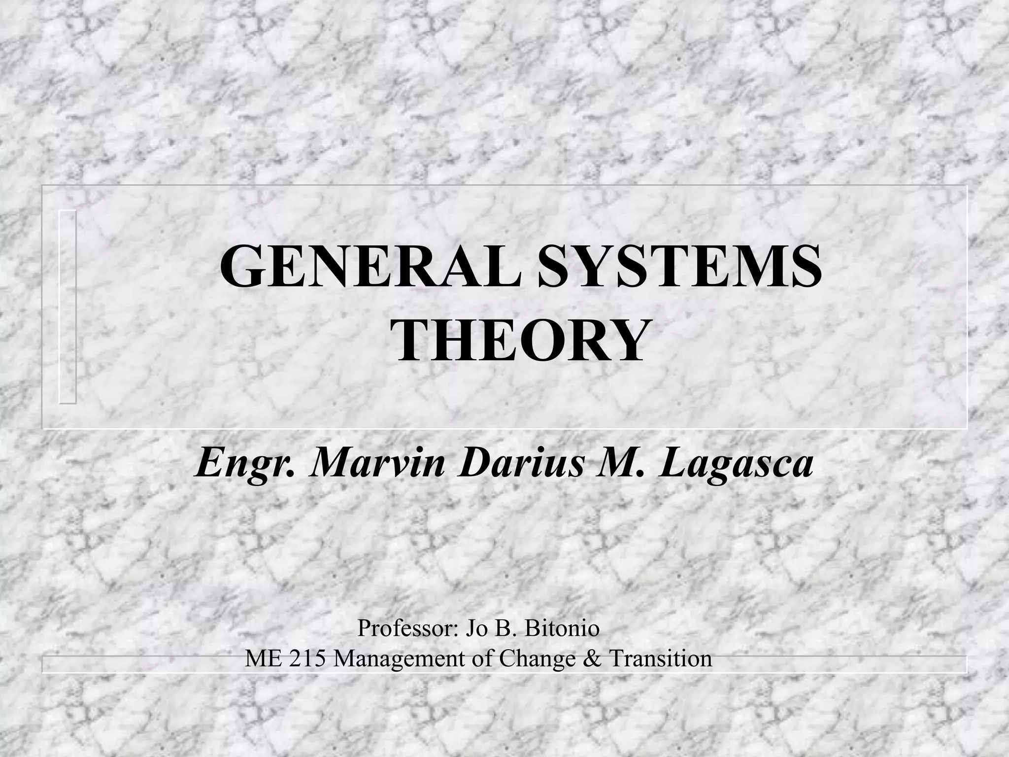 Systems theory | PPT