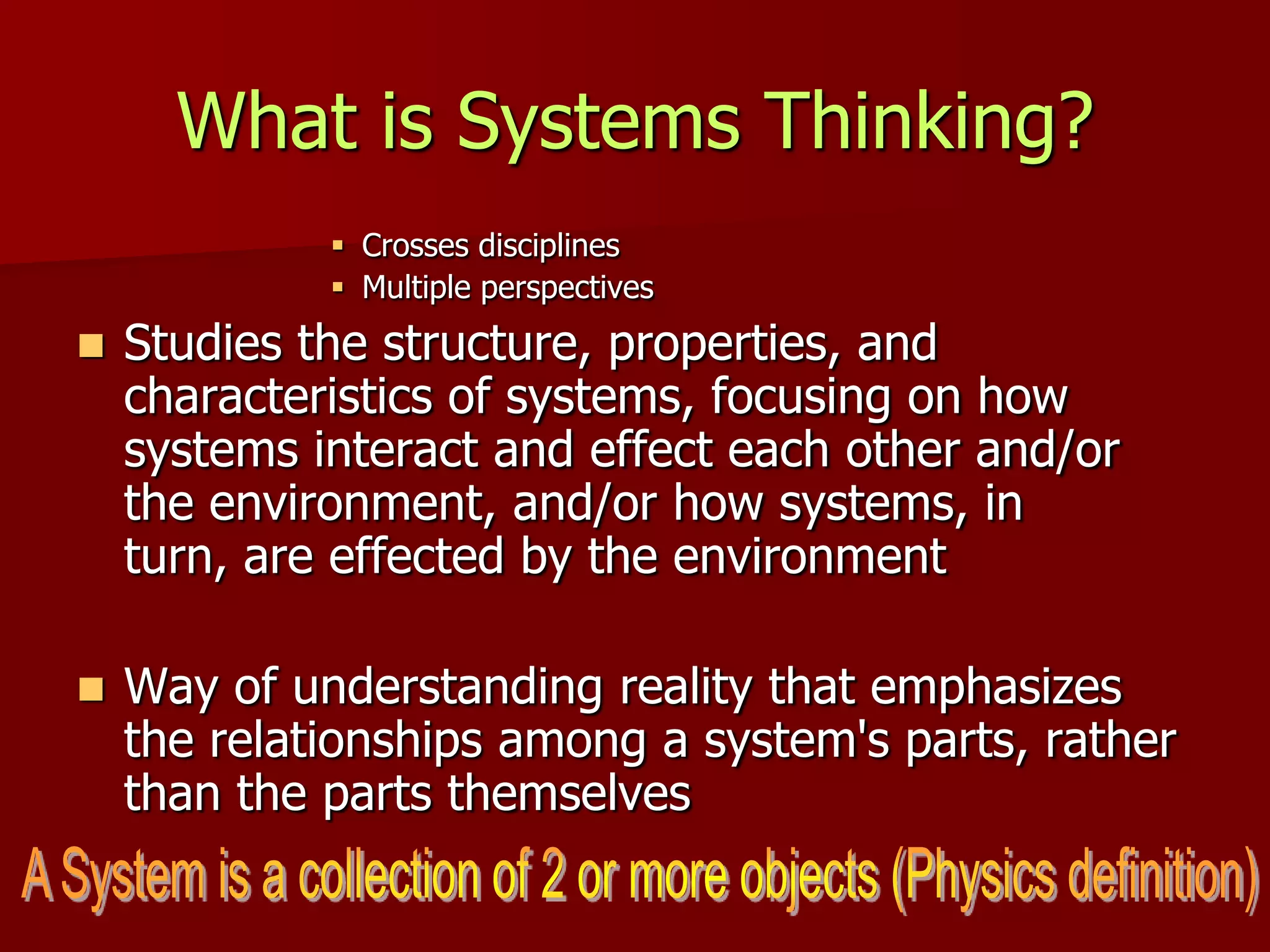 Systems Theory Lecture | PPT