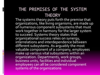 Systems theory ppt | PPTX