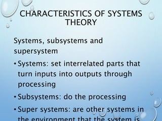 Systems theory | PPTX