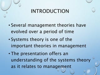 Systems theory | PPTX