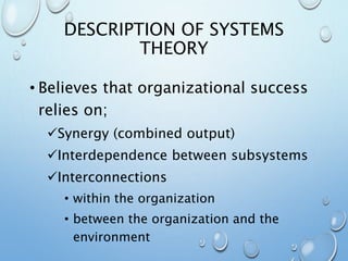 Systems theory | PPTX