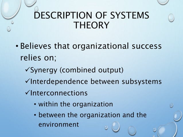 Systems theory | PPTX | Business | Business and Finance