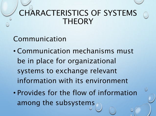 Systems theory | PPTX | Business | Business and Finance