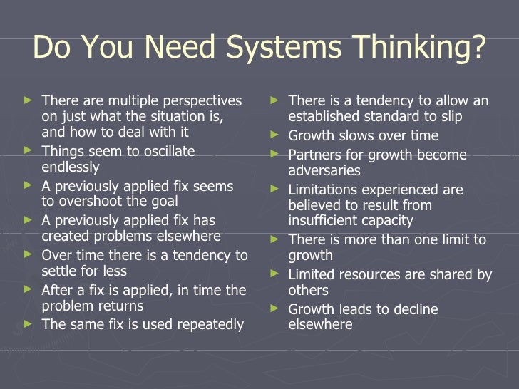 Systems Thinking